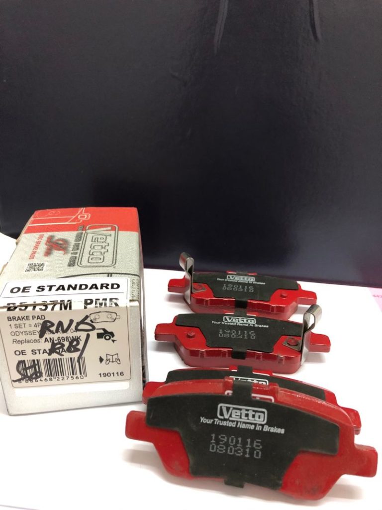 VETTO BRAKE PADS, RR BRAKE PAD HONDA – Super Autoparts